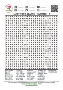 Hard Word Search – Summer Theme - Chirpy Pages