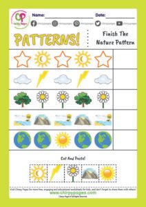 Fun Pattern Worksheets For Preschool – Free Printable - Chirpy Pages
