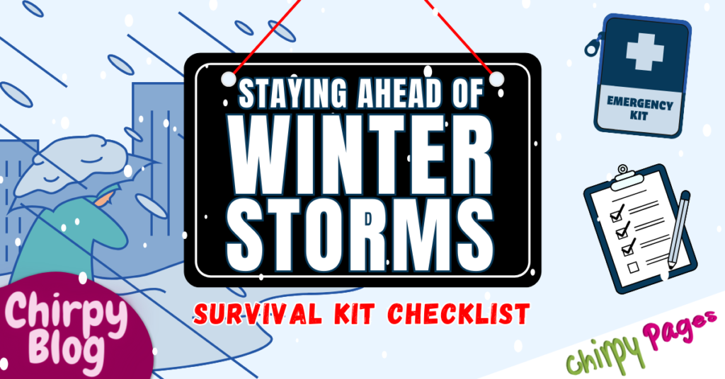 How To Prepare For Winter Storm | Survival Kit Checklist - Chirpy Pages