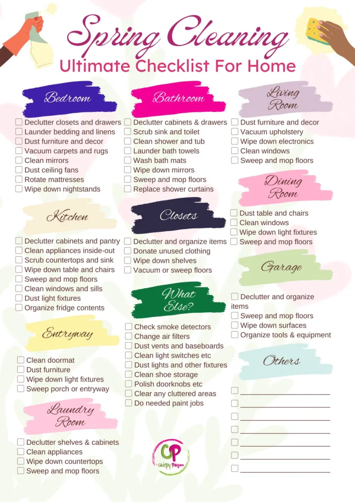 Spring House Cleaning Checklist: Your Free Guide to a Fresh Home