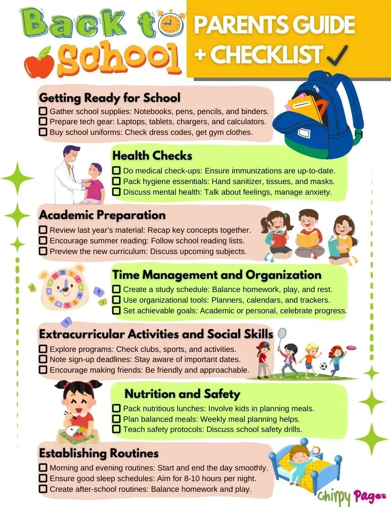 Ultimate Back To School Guide For Parents | Free Checklist