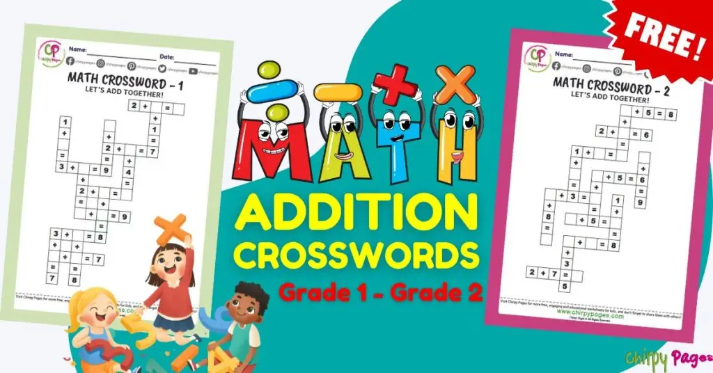 Addition Math Crosswords For Kids – Make Math Exciting With Puzzles
